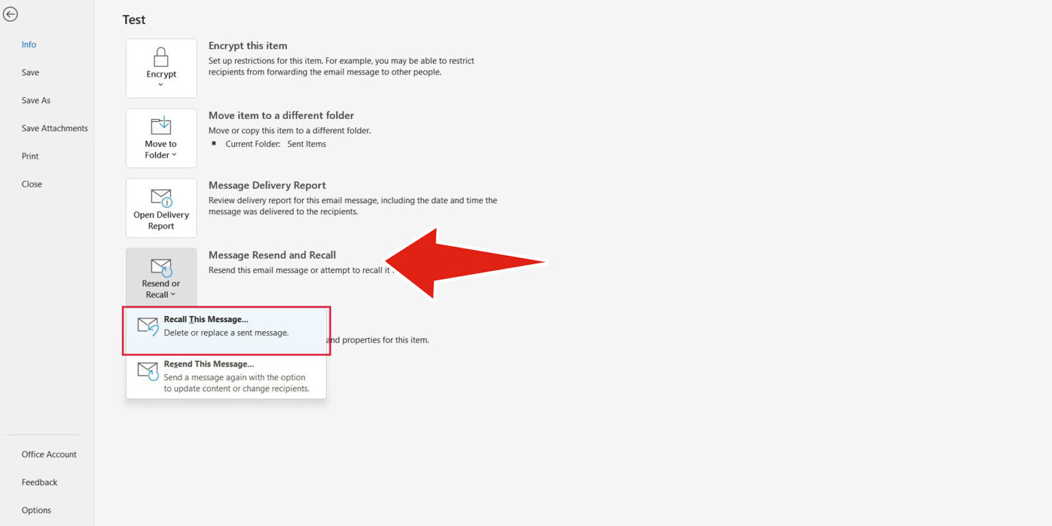 How to Recall an Email in Outlook - Labyrinth Technology